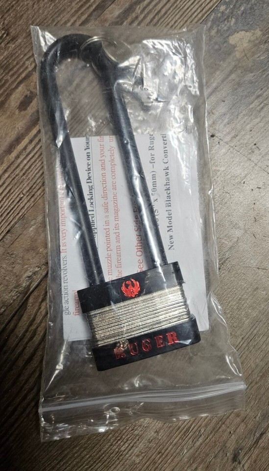 Ruger Factory Revolver Gun Pistol Trigger Safety Lock Model Padlock ...