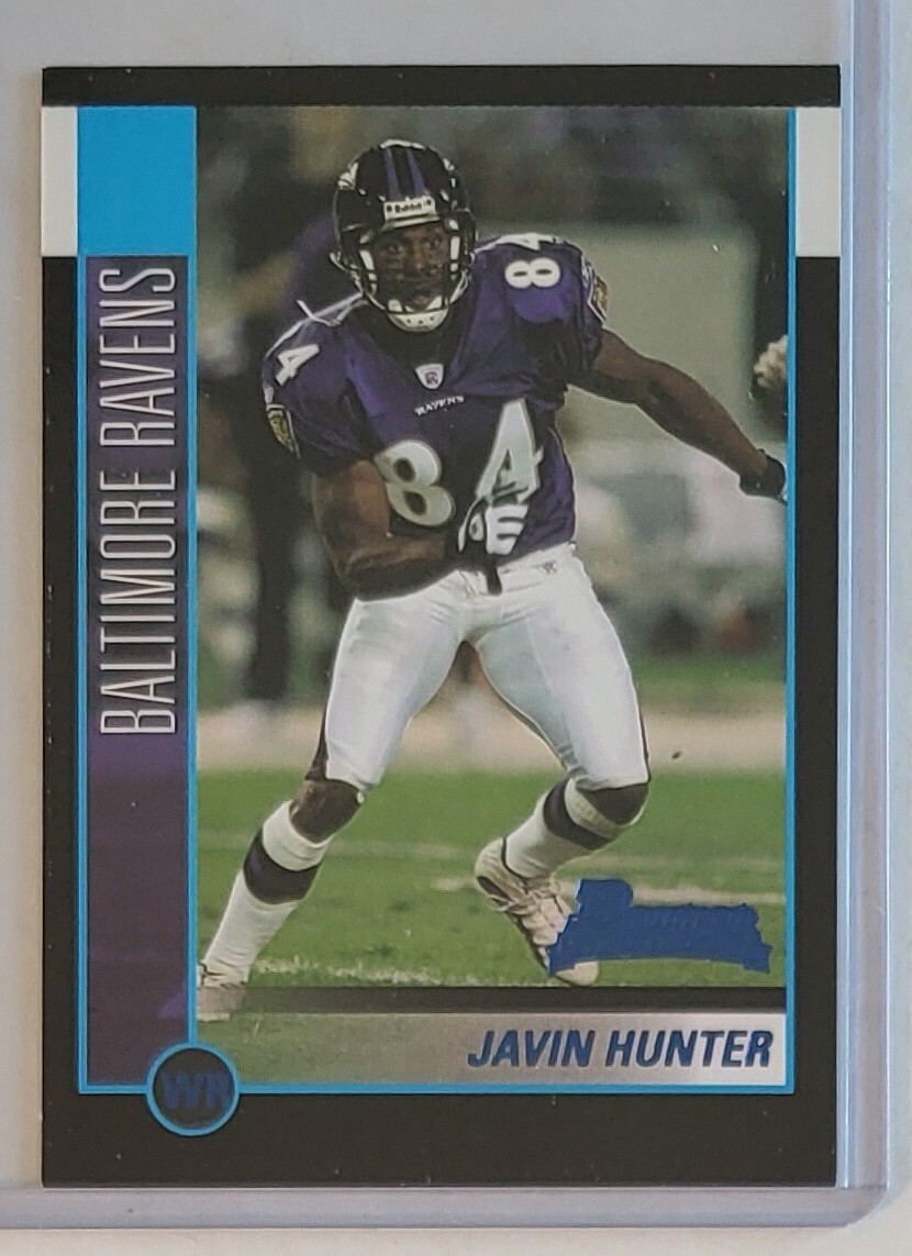 2002 Bowman Rookie Blue #175 Javin Hunter Baltimore Ravens Football ...