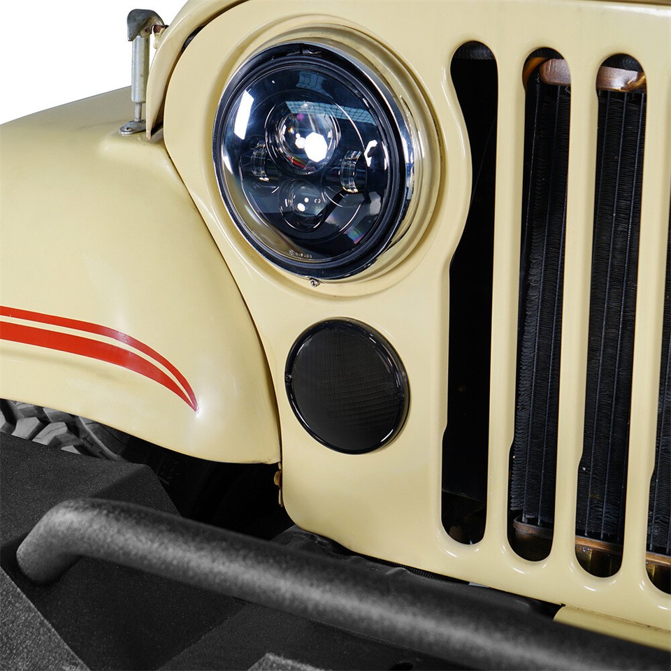 Turn Signal LED Lens Lights Daytime Running Lamps For 1976-1986 Jeep ...