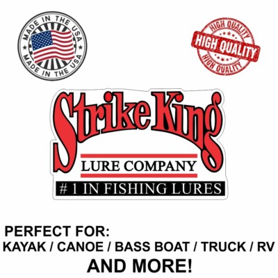 Strike King Decal Sticker For Kayak Canoe Truck Bass Boat RV and More ...