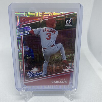 2021 Panini Donruss Dylan Carlson #TR3 The Rookies Vector Parallel RC ...