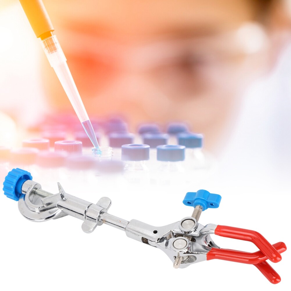 Labs Clamp Universal 3 Claw Single Adjustment Laboratory Accessory DIY ...