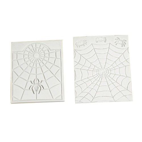 2Pcs Spiders Web Silicone Mold for Halloween Fondant Mold Spiderwebs ...