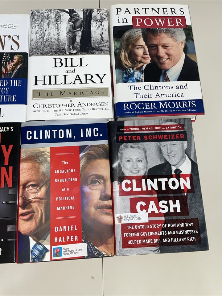 Bill and Hillary Clinton Biographies / Exposés Lot of 10 Books 1996 ...