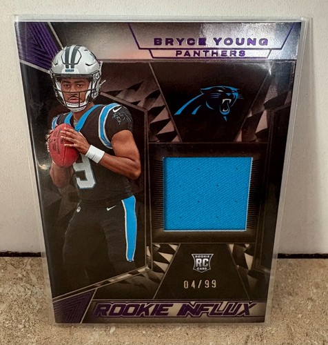 2023 Panini Black & Purple Bryce Young Rookie Card Influx Patch 04/99 ...