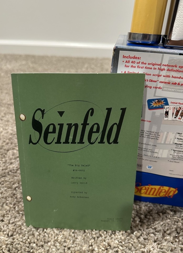 SEINFELD Gift Box - Ceramic Monk’s Salt Pepper Shakers & Napkin Holder ...