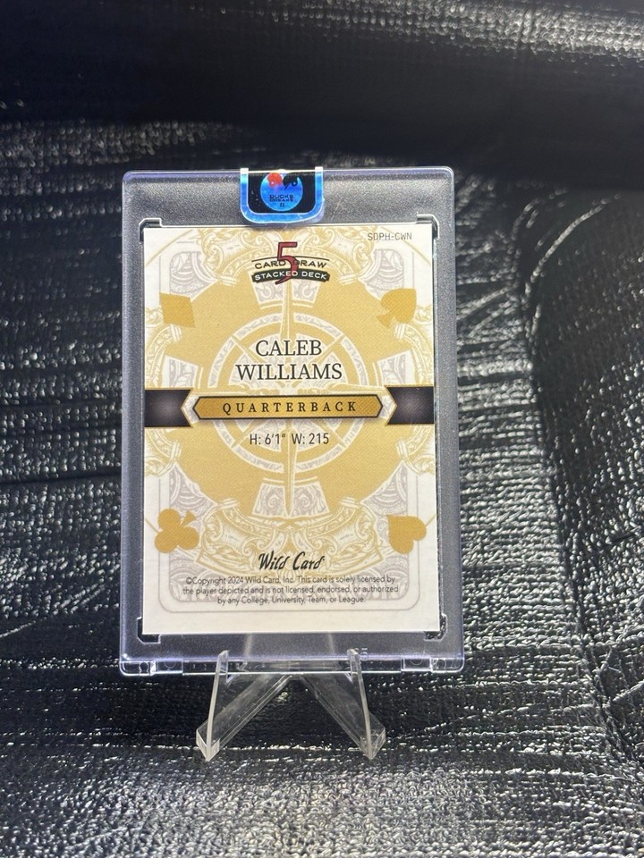 2024 Wild Card - 5 Card Draw Stacked - Caleb Williams 1/1 Mirror King Of Hearts | eBay