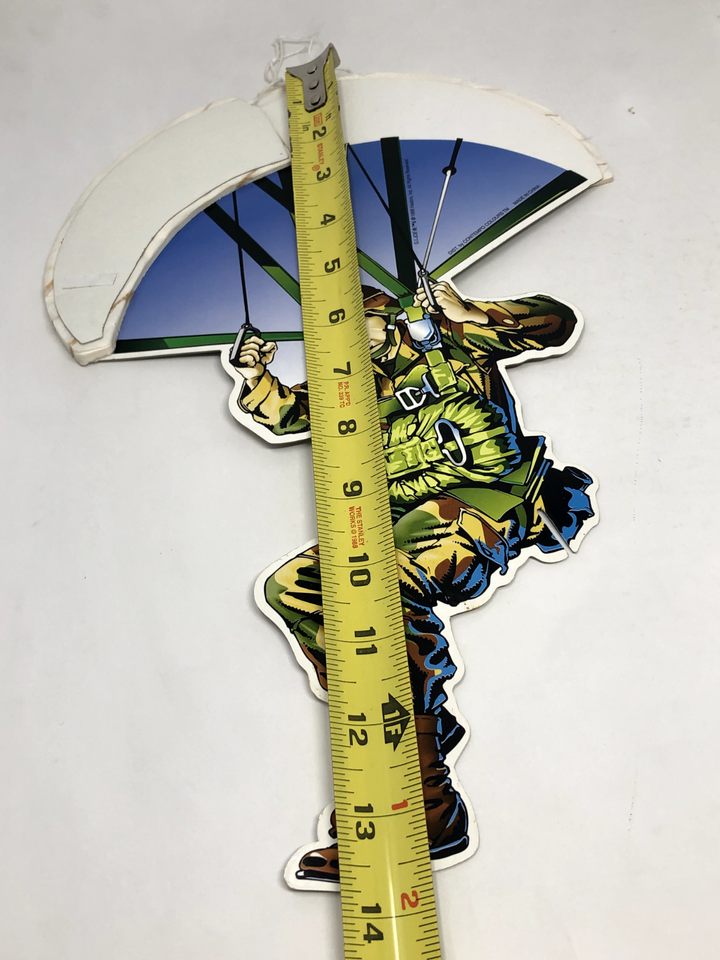 Rare Parachute GI Joe 1998 Cardboard Cut Out Fan Hasbro Contempo | eBay