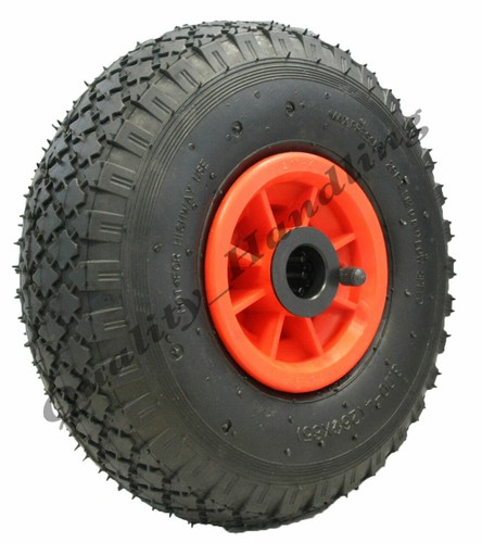 10" 260x85mm pumped pneumatic wheel,25mm roller bearings, hand truck ...
