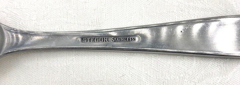 Vintage MCM Stegor Stainless Flatware Silverware Salad or Desert Forks ...