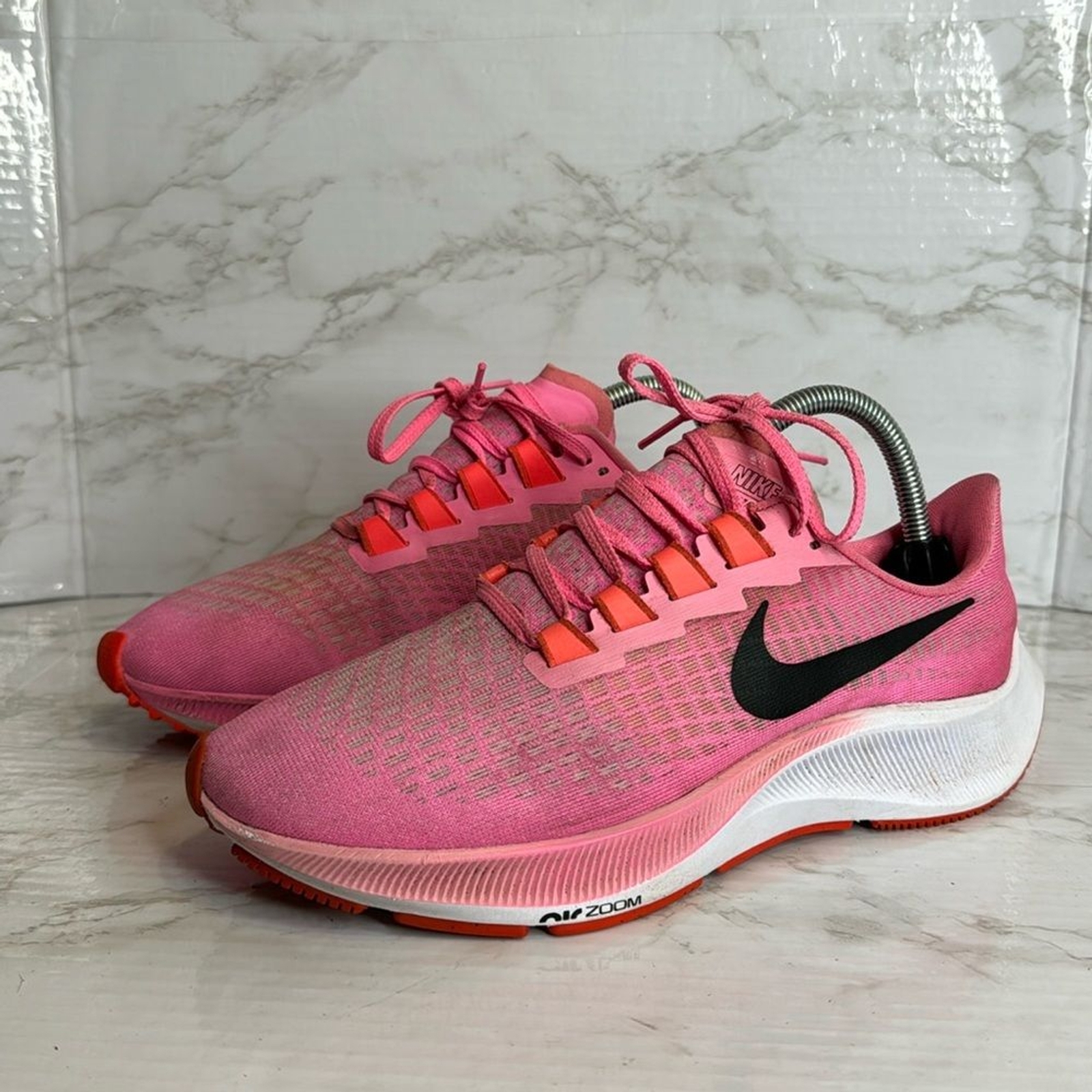 Nike Air Zoom Pegasus 37 Pink Black White Running Sho… - Gem