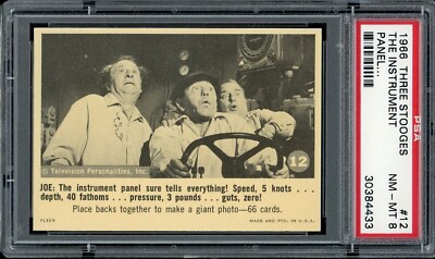 1966 The 3 Stooges #12 The Instrument Panel Sure Tells... PSA 8 | eBay