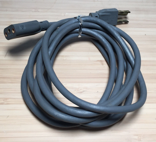 Vintage 3-Prong Oval AC Power Cord Cable HP Celestron IBM Altec Light ...