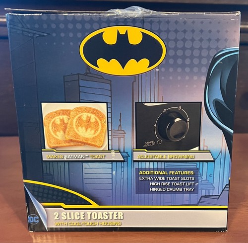 DC DCB-21CN Batman 2-Slice Toaster - Black for sale online | eBay