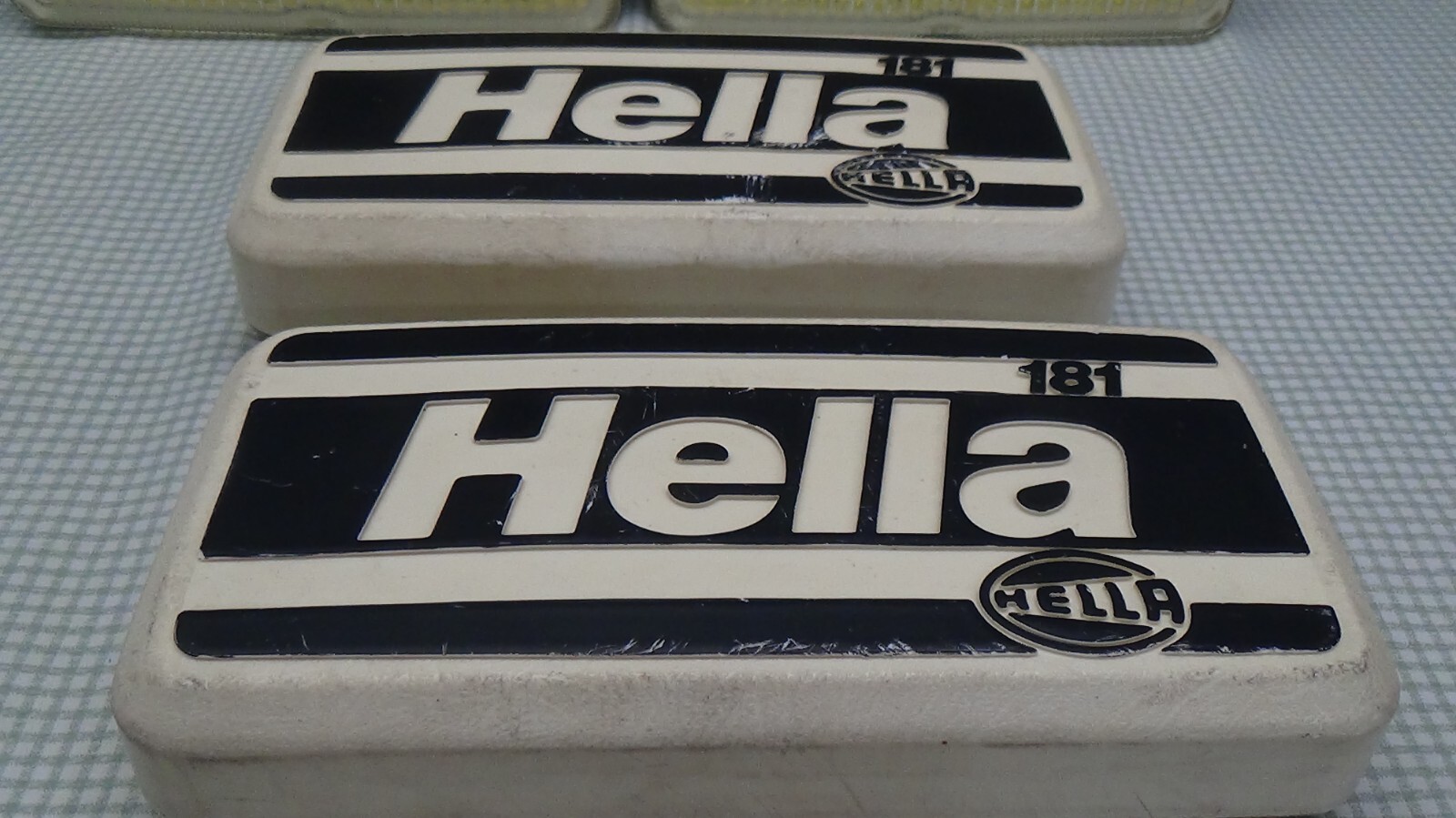 Set of Hella 181 Halogen Fog Lights & Covers Works, PreOwned | eBay