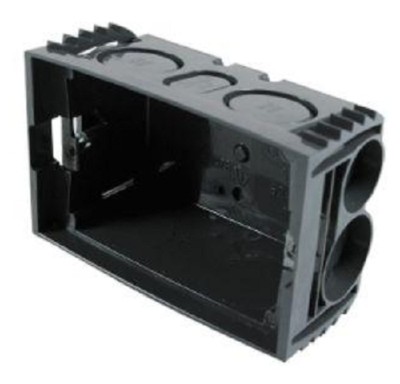 8x Clipsal PVC WALL BOX 98x61x45mm 1-Gang 12-Inlets, Grey *Australian ...