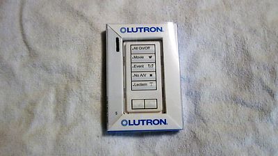 LUTRON QSWS2B-5BRLI-WH-NST engraved 5 Button Plus Raise/Lower Keypad ...