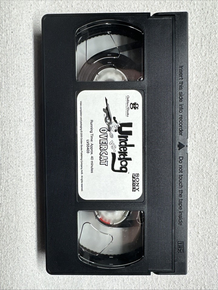 Vintage Underdog Vs. Overcat * 2000 VHS, 2 Episodes w/Special Bonus | eBay