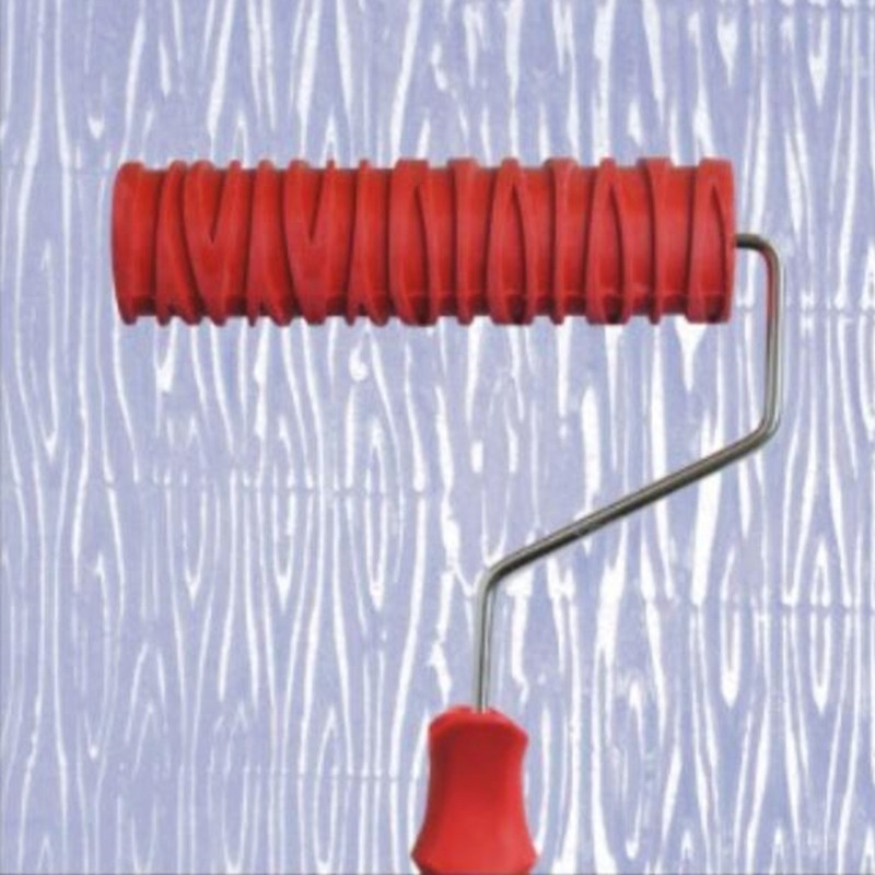 7 Paint Roller Portable Grain Pattern Paint Rubber Roller Wall ...