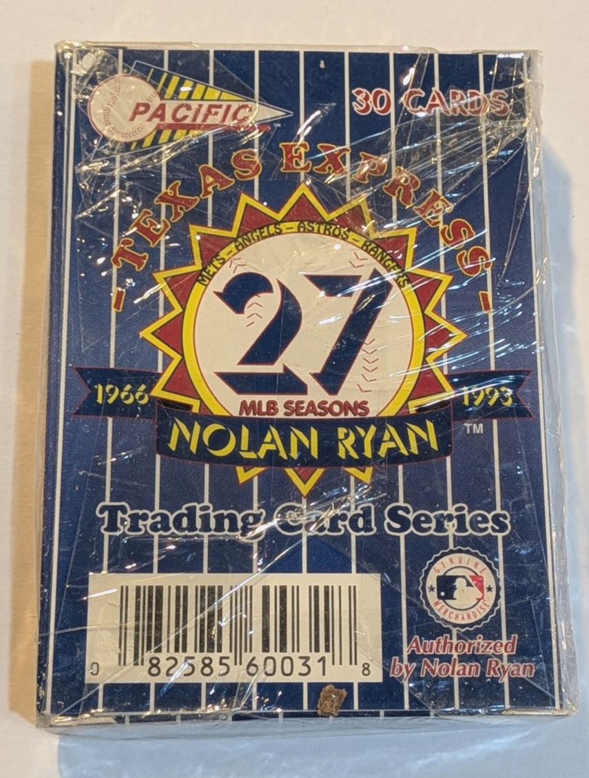 Nolan Ryan Texas Express 27 MLB Seasons Pacific 30‑Card Set Sealed 1993 ...