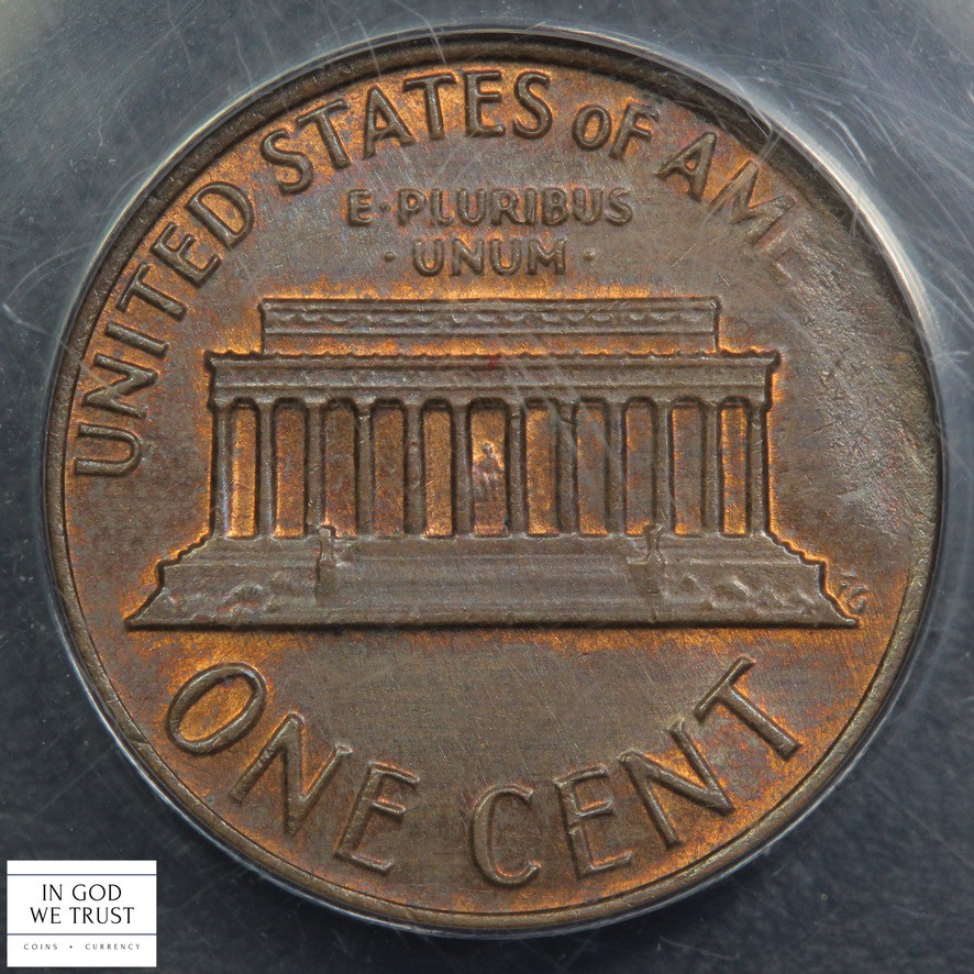 197X-D Major Die Break Cud Mint Error Lincoln Memorial Cent 1C ANACS MS ...