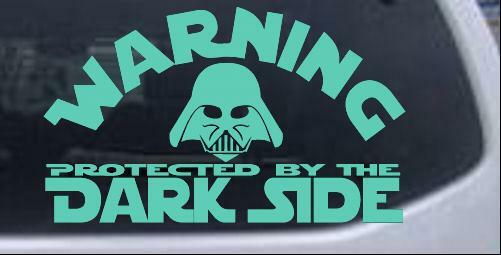 Star Wars Darth Vader Dark Side Car or Truck Window Laptop Decal ...