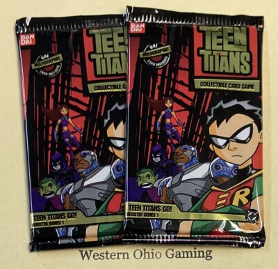 Teen Titans GO! 2 x Series 1 Booster Pack NEW Trading Card Game TCG CCG ...