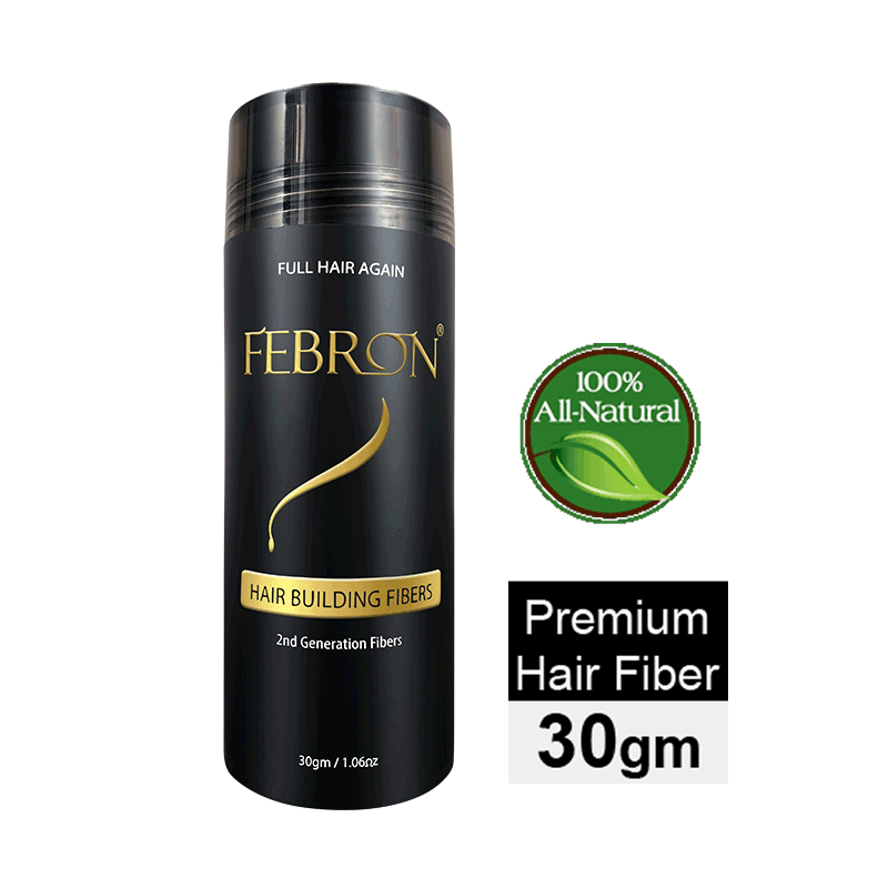 FEBRON Hair Building Fibers 30gm - For Thinning Hair Cover Bald spots ...