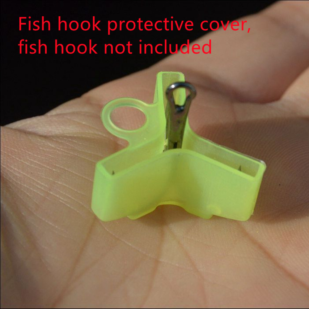 100pcs Assorted Fishing Treble Hook Safety Cover Fishhook Protect Cap ...