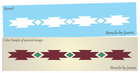 Southwest STENCIL Hopi Aztec Border Design Rug Towel Floor Cloth DIY ...