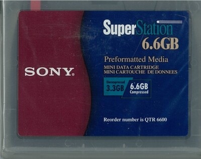 Sony SuperStation QTR6600 3.3GB / 6.6GB Mini Data Cartridge ...