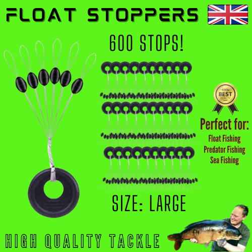 Line Float Stops Stoppers x 72 Large Fishing Rubber Buffer Line Braid ...