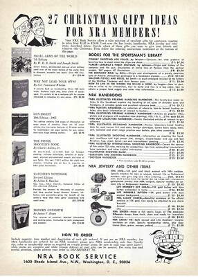 1964 National Rifle Association NRA Book Service Gift Ideas Vtg Print ...