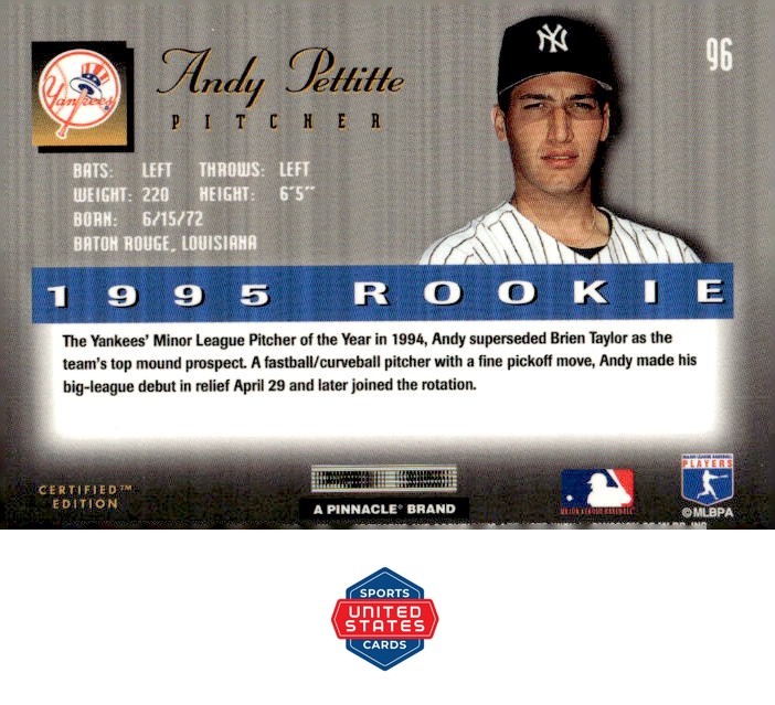 1995 Select Certified #96 Andy Pettitte | eBay