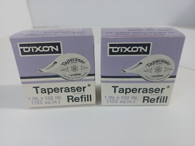 2 Vintage Dixon Taperaser Refill 3185 Typewriter Correction Tape NIP ...