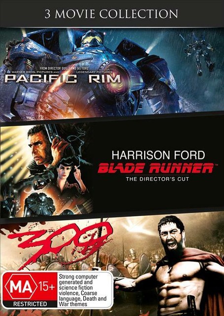 Pacific Rim / Blade Runner / 300 (Box Set, DVD, 2014) for sale online ...