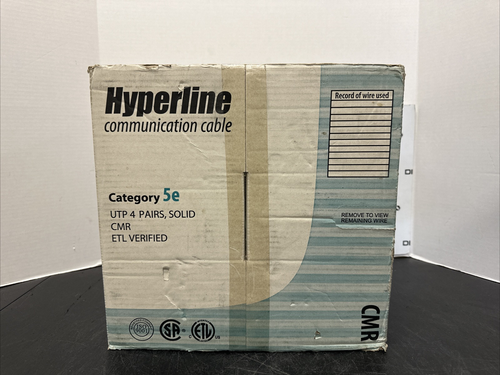 Hyperline UTP4-C5E-SOLID-CMR 24 AWG 100FT 305M | eBay