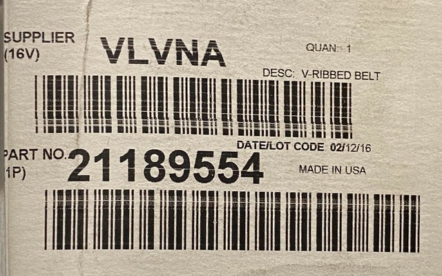 Volvo VN Serpentine Fan Belt 21189554 for sale online | eBay