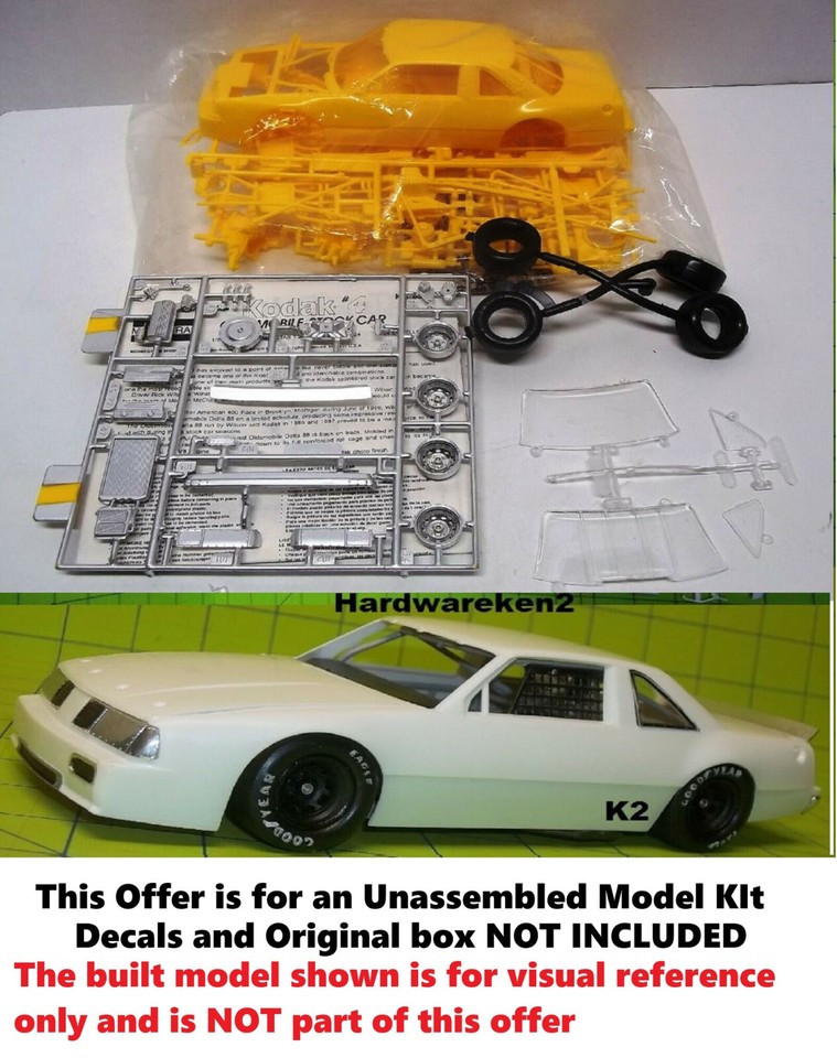 DONOR NASCAR 1986 - 1987 OLDSMOBILE STOCK CAR KIT - YELLOW - NO DECALS ...