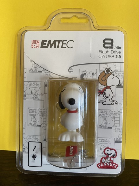 Emtec USB Flash Drive 8gb Stick 2.0 Peanuts Snoopy 3d Design - PN 100 ...