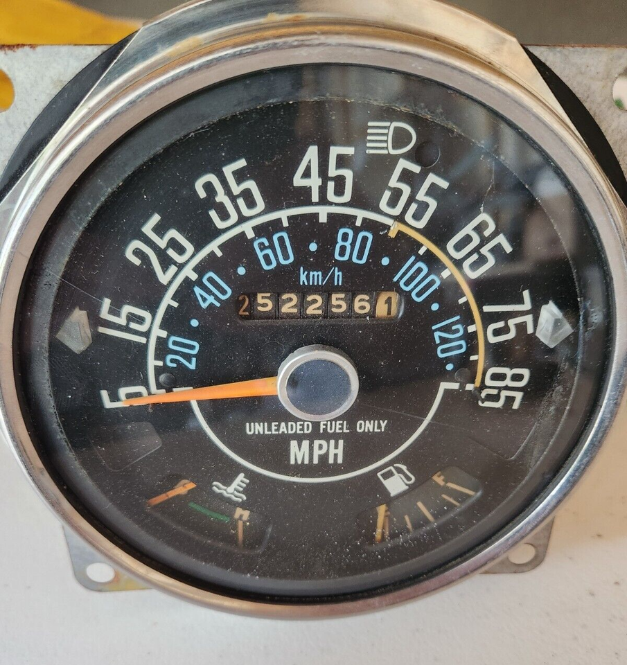 Jeep 76-86 CJ OEM Speedometer CJ5 CJ7 CJ8 Fuel Temp Gauge 85 mph ...