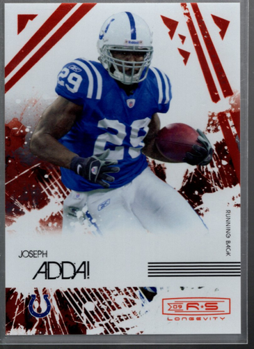 B0037- 2009 Donruss Rookies Et Stars Longévité Rubis #43 Joseph Addai ...