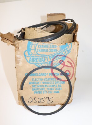NOS Lycoming 480 Series Oil Scraper Piston Ring - $5.00 Each, Box ...