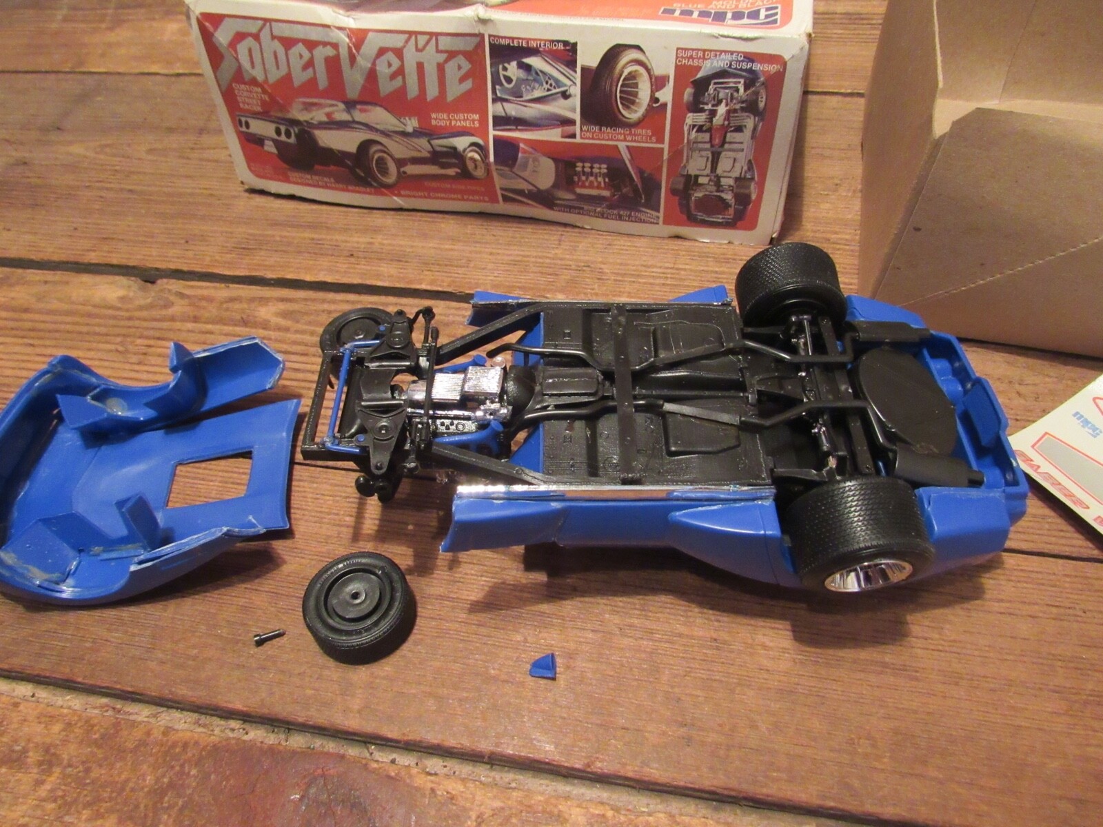 Vintage 1981 mpc "SABER VETTE" Corvette Chevrolet Car Model Kit ...