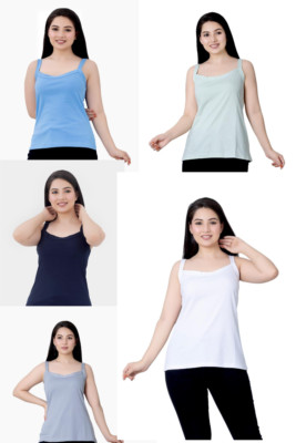 Summer tank top with wide straps Essential Camisole VG quality Modest ...