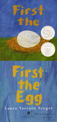 Laura Vaccaro Seeger SIGNED AUTOGRAPHED First The Egg VERY RARE HC 1st ...