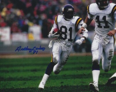 Autographed ANTHONY CARTER 8X10 Minnesota Vikings Photo -w/ COA | eBay
