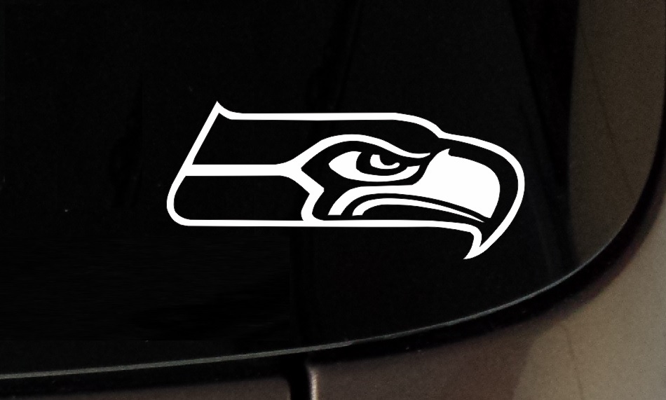 Seattle Seahawks Seahawk Vinyl Car/Truck/SUV Window Wall Laptop Decals ...
