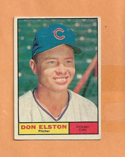 DON ELSTON CUBS TOPPS 1961 CARD # 169 | eBay
