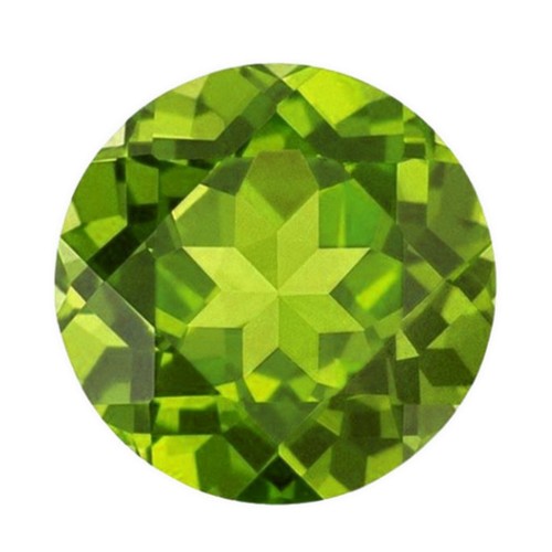 Peridot Round Cut Loose Gemstone 15mm Calibrated Loose Gemstone 10 Cts ...
